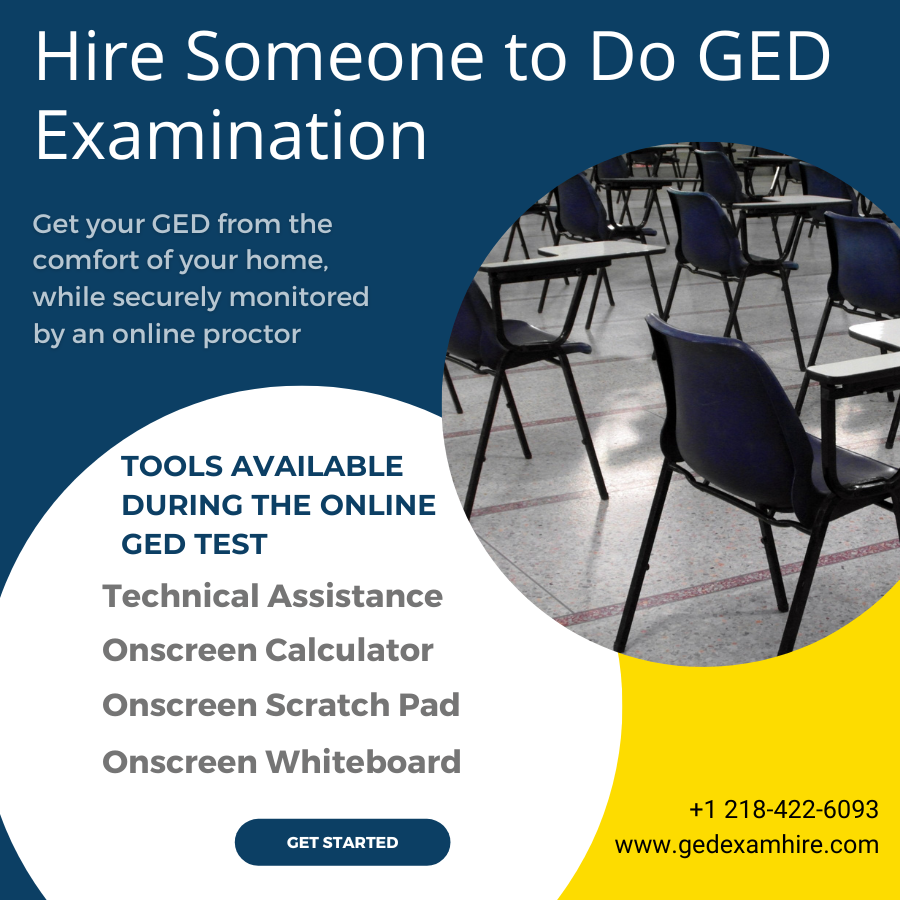 Hire Someone To Do GED Examination | Hire Someone To Take My GED Exam